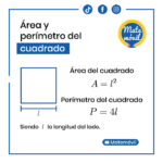 Area-y-perimetro-de-un-cuadrado-formulas | Matemóvil
